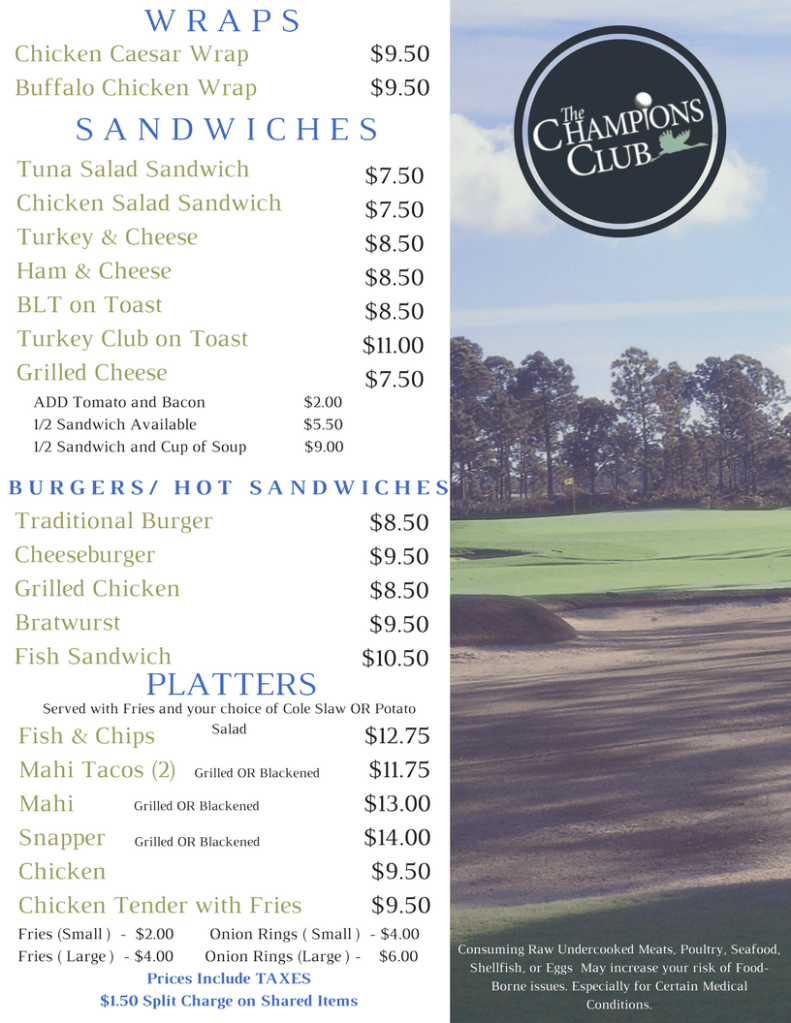 Champions Club Grill - The Champions Club at Summerfield
